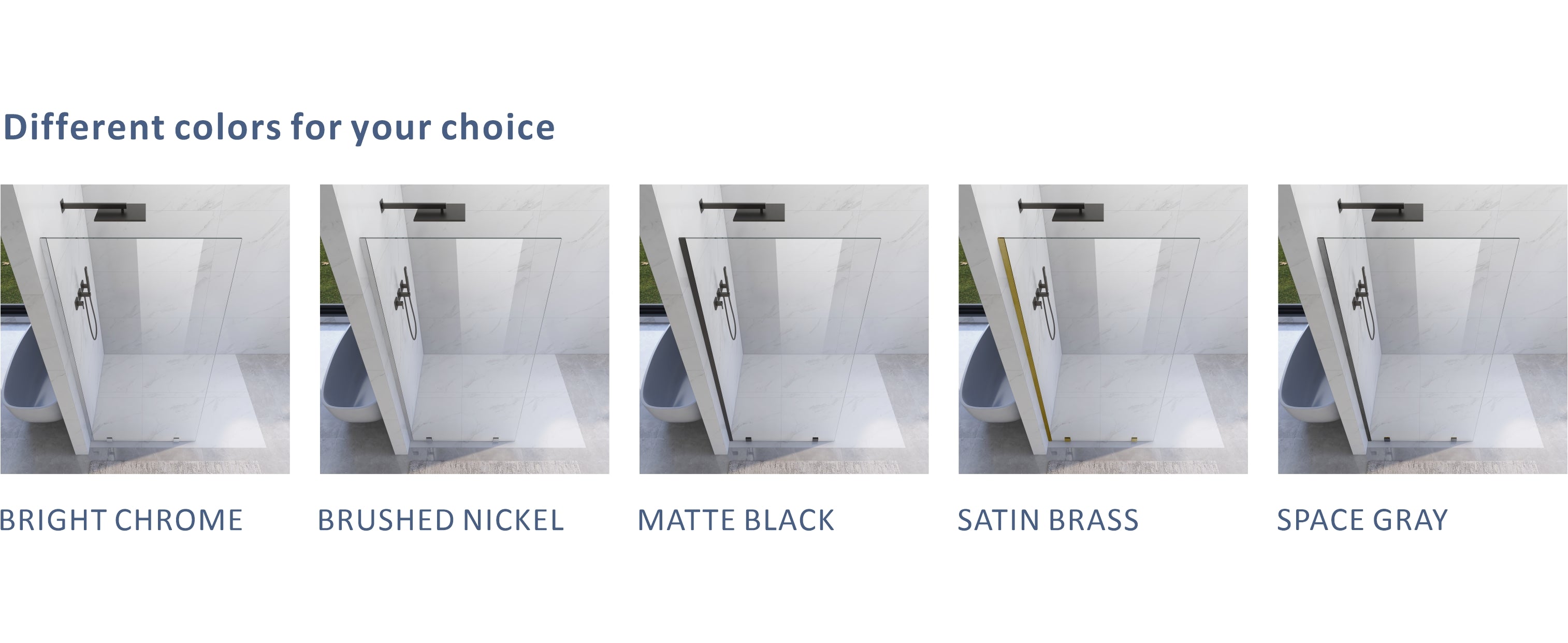 UKH07B 37" x 80" Fixed Shower Glass Panel | 10mm | Unikoo – Unikoo ...